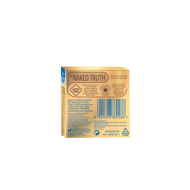 Durex Real Feel Condoms - 3s(Pack of 1) | Durex India